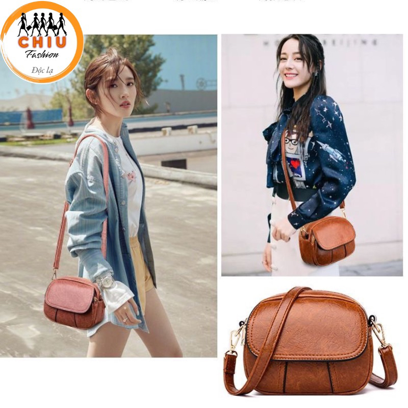 [ CHIU Fashion ] túi da đeo chéo mini nhỏ nhắn nhiều ngăn phong cách ...