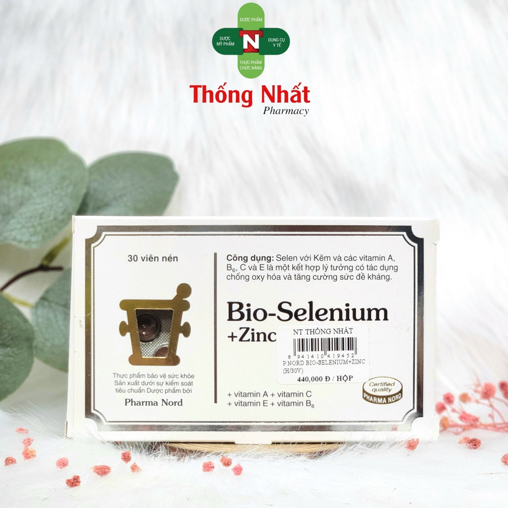 Viên uống Bio-Selenium ZinC Pharma Nord chống oxy hóa cao, tăng đề ...