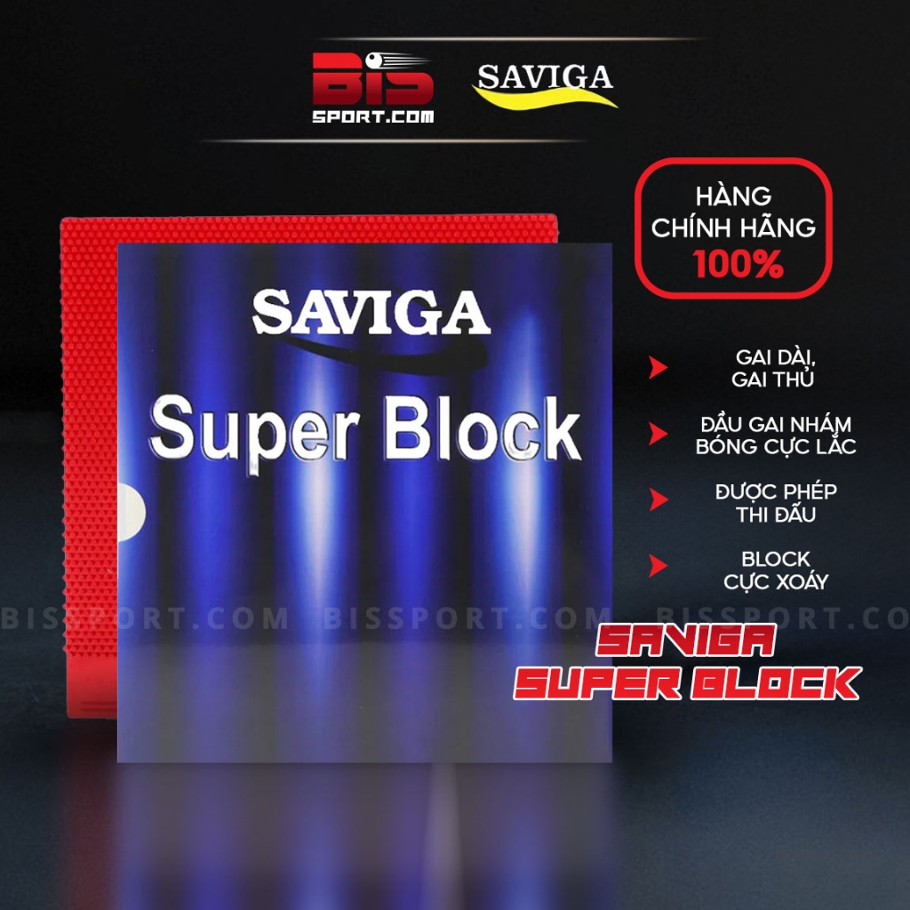 Mặt Vợt Bóng Bàn Gai Saviga Super Block Chính Hãng | Shopee Việt Nam