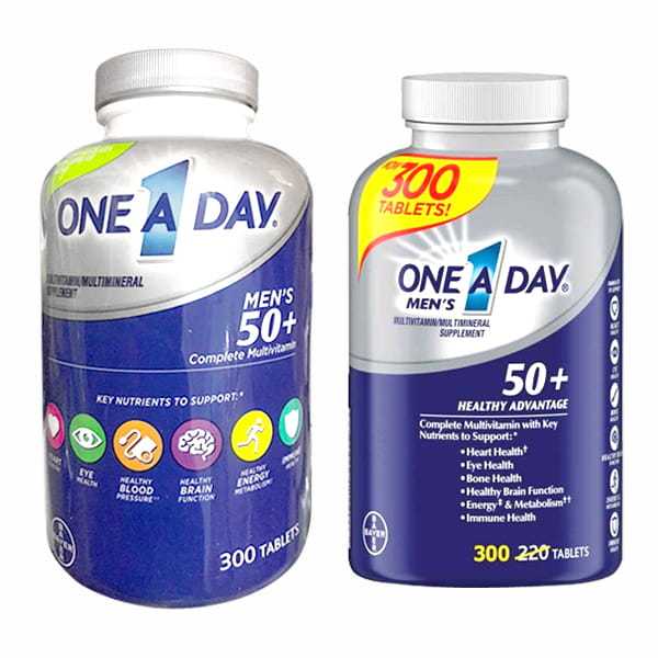 VIÊN UỐNG VITAMIN ONE A DAY MEN'S 50+ DÀNH CHO NAM GIỚI TRÊN 50 TUỔI ...