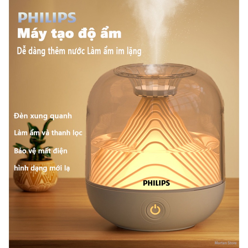 Máy Phun Sương Tạo Ẩm Không Khí，Sạc USB Dung lượng pin 1800mAh 700ml, Máy Tạo Sương Với LED Đêm ...