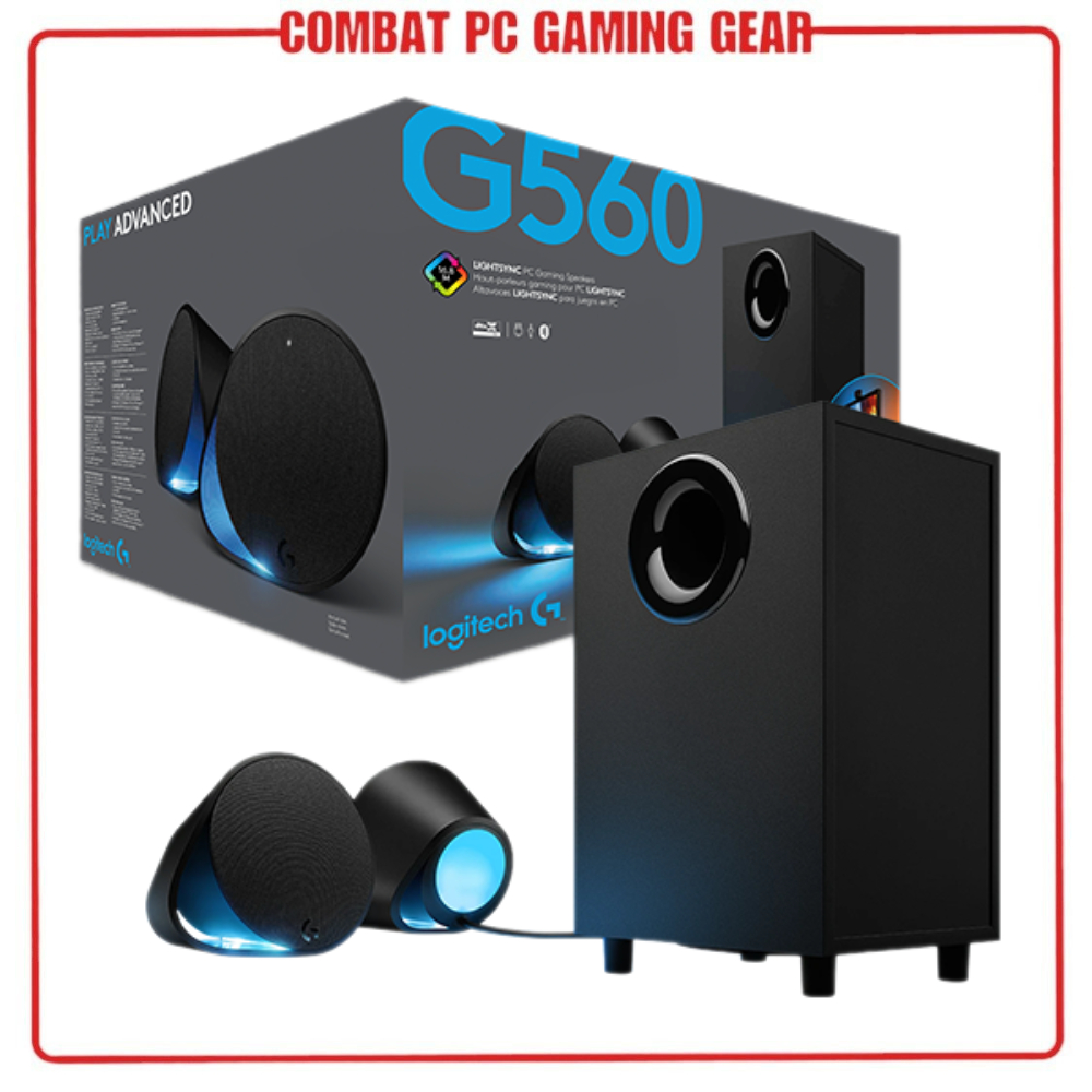 Loa Máy Tính Logitech G560 LIGHTSYNC RGB (Bluetooth 4.1/Subwofer Buff ...