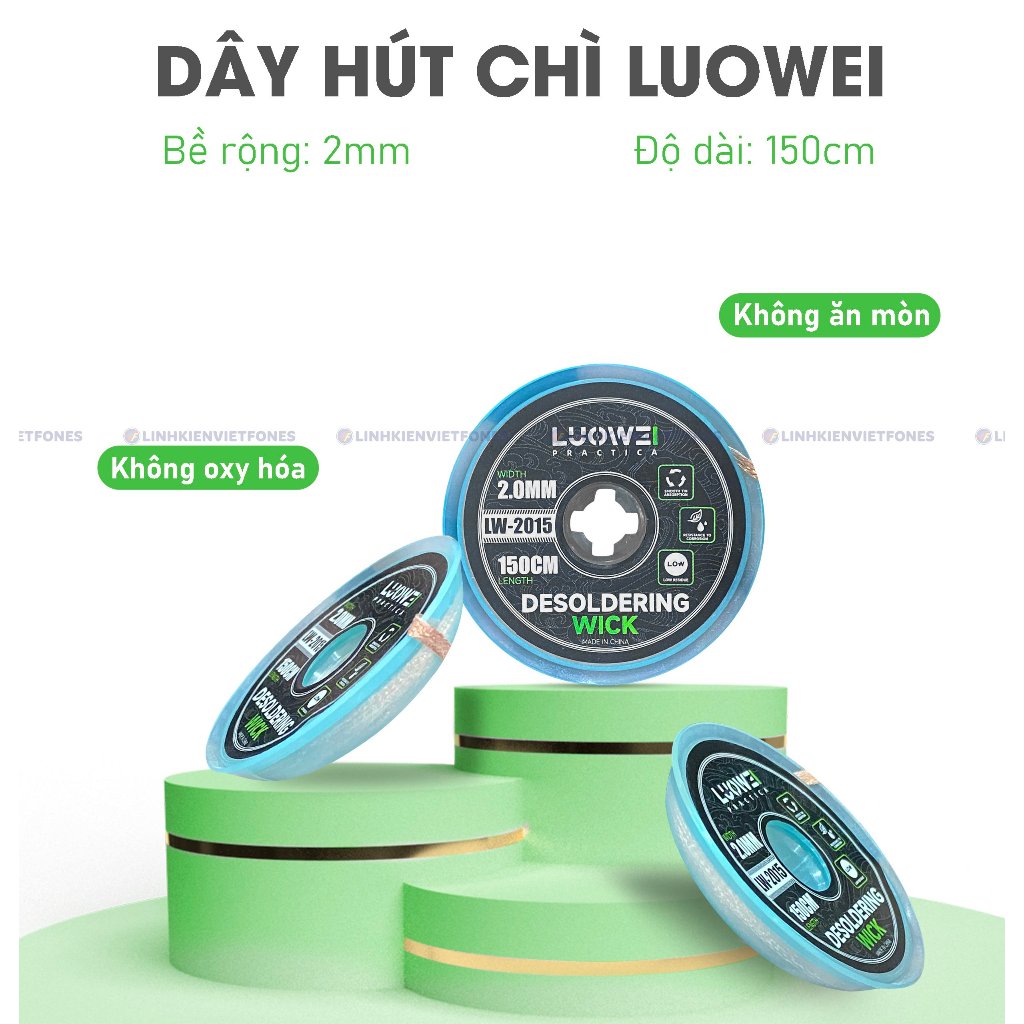 Dây hút chì LW 2mm, Dây đồng câu mạch LW-311, LW-312 | Shopee Việt Nam
