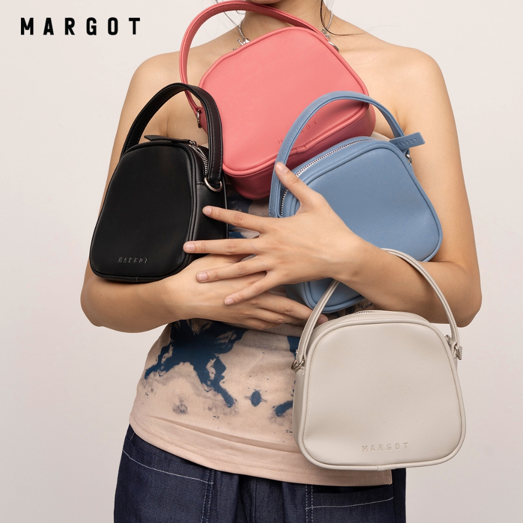 Túi xách da MACARON Medium - MARGOT tặng kèm dây đeo, thời trang đeo vai, xách tay | Shopee Việt Nam