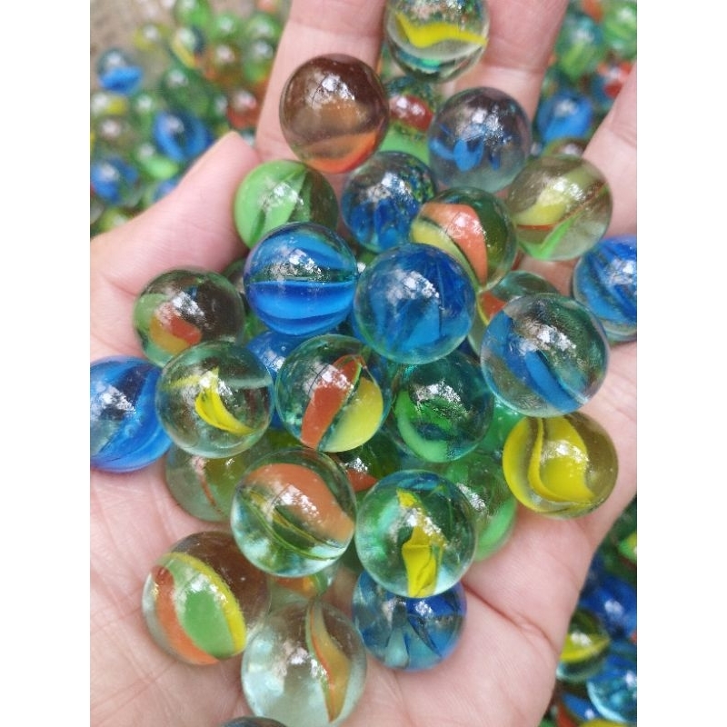 Bi Ve 8 Khía Màu Bằng Thủy Tinh ( Túi 20 Viên & 50 Viên ) | Shopee Việt Nam
