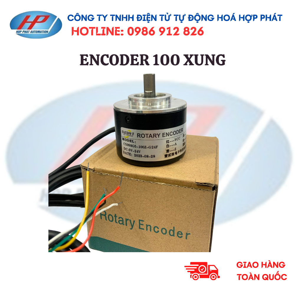 Encoder 100 xung C50S8G5-100Z-G24F trục 8 5-24VDC | Shopee Việt Nam