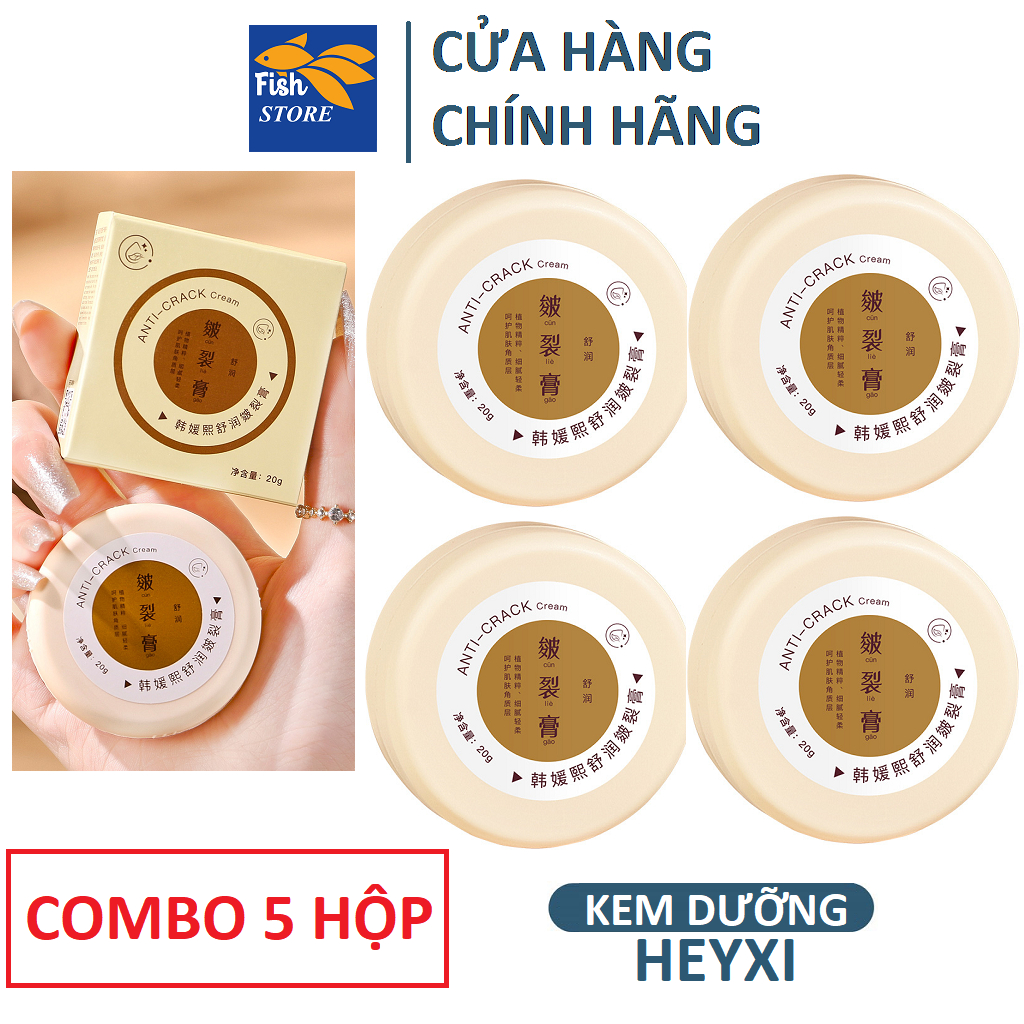 5 Hộp Kem Chống Nẻ - Kem Dưỡng Ẩm Chống Nứt Nẻ Da Heyxi 20g | Shopee ...