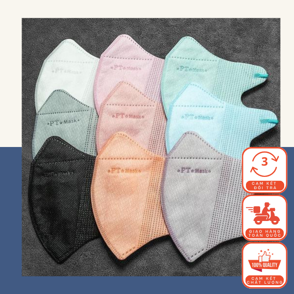 [Combo 400 Chiếc] Khẩu Trang 5D - PT Mask dành cho mặt nhỏ từ 40-65kg ...