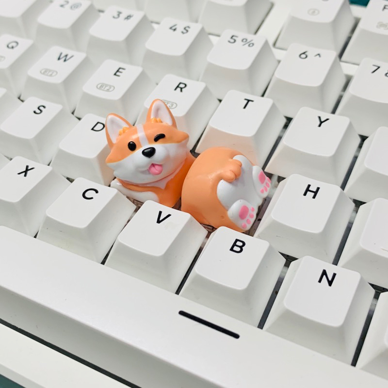 Keycap artisan nút bàn phím cơ chó Corgi mông to | Shopee Việt Nam