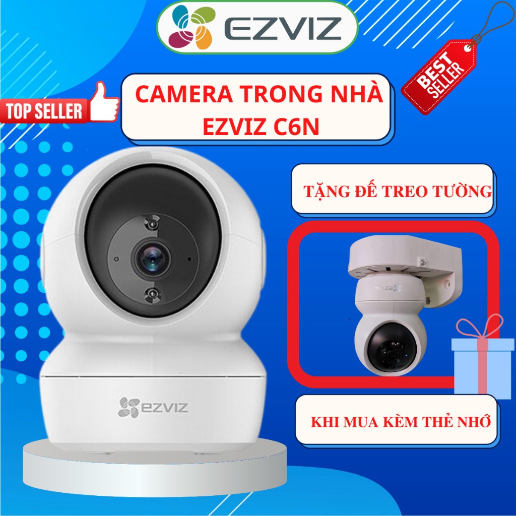 Camera wifi Ezviz C6N 1080P xoay 360 độ, theo dõi chuyển động, đàm ...
