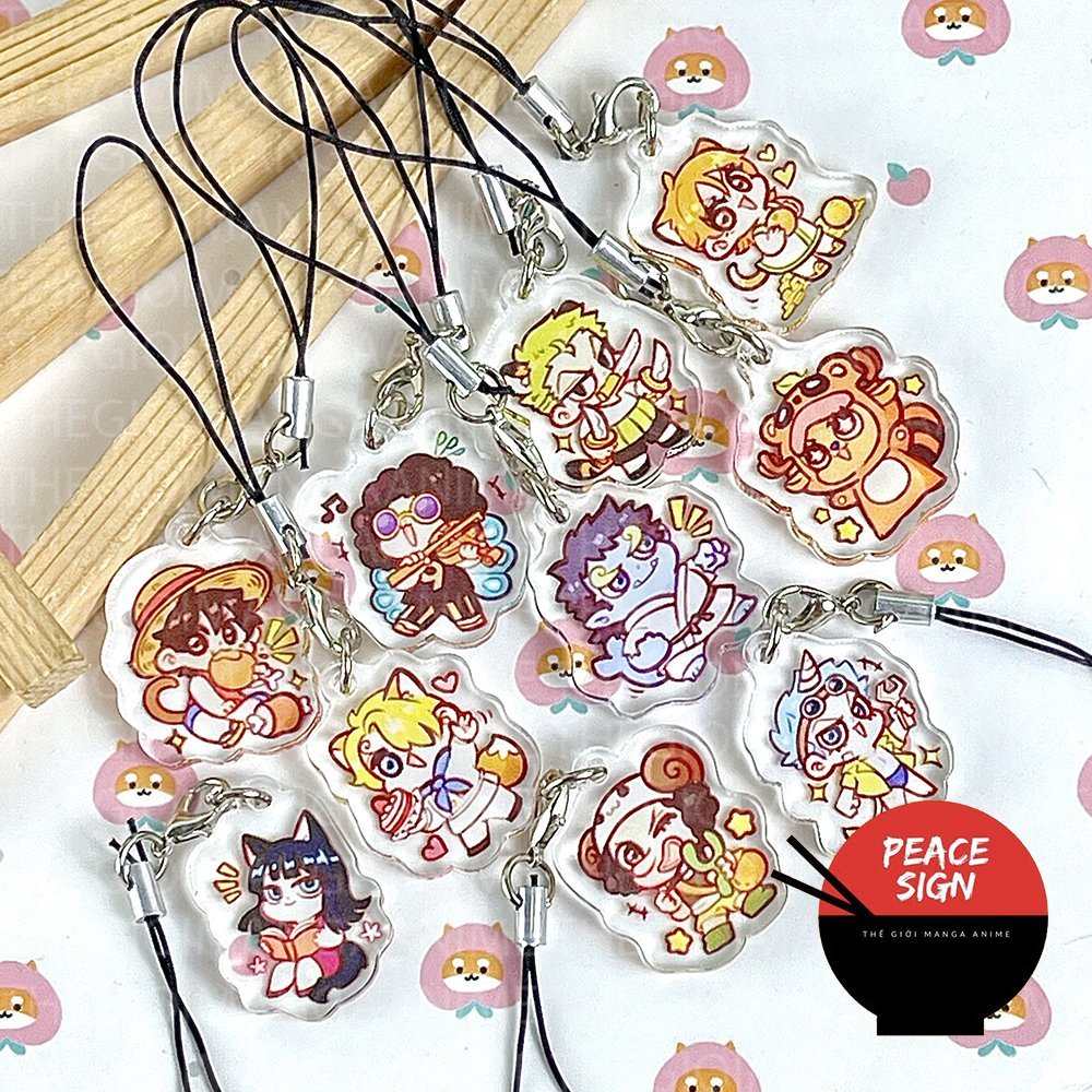 Móc dây treo điện thoại ONE PIECE ver BABY TAI THÚ anime chibi ...