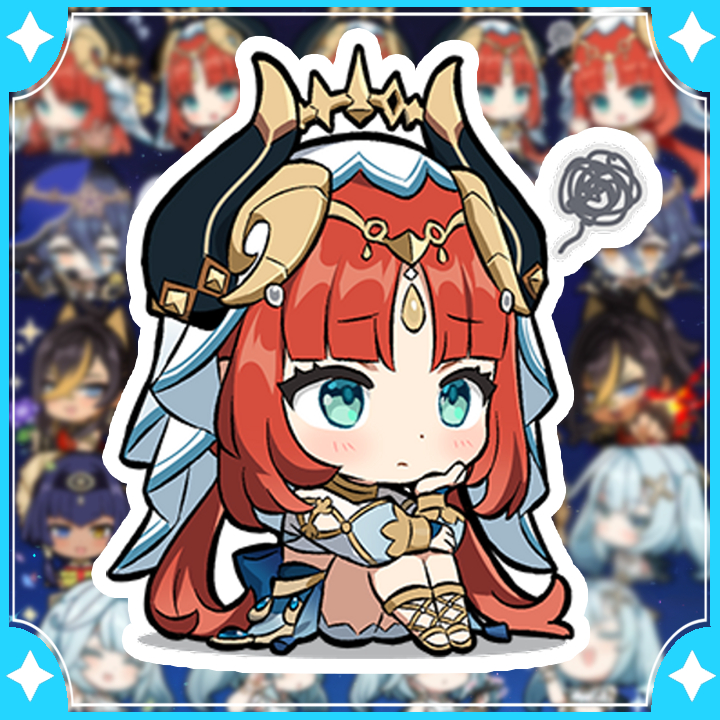 [Genshin Impact] Sticker Nilou, Dehya, Layla, Candace và Faruzan ...