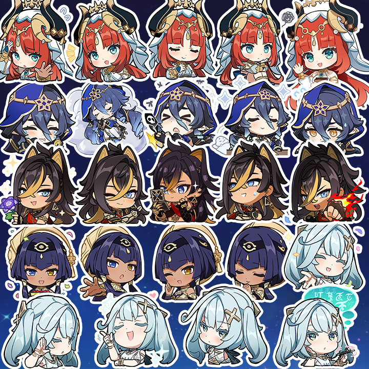 [Genshin Impact] Sticker Nilou, Dehya, Layla, Candace và Faruzan ...