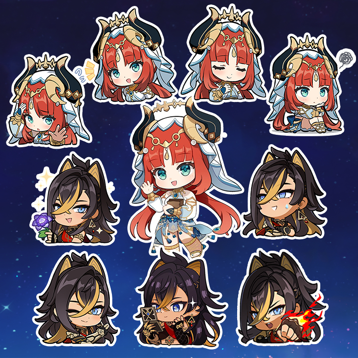 [Genshin Impact] Sticker Nilou, Dehya, Layla, Candace và Faruzan ...