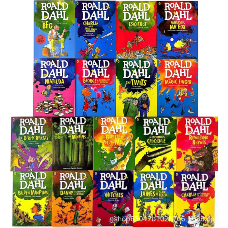 Bộ Sách - Truyện ROALD DAHL-PHIÊN BẢN ĐẶC BIỆT KHỔ TO A4 FULL MÀU (18 Cuốn) | Shopee Việt Nam