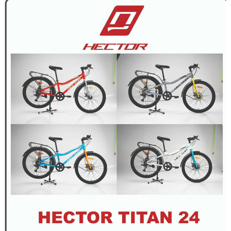 Xe đạp 24 inch HECTOR KHUNG SƯỜN NHÔM 1 DĨA 7 LÍP SHIMANO Bao rẻ bao ...