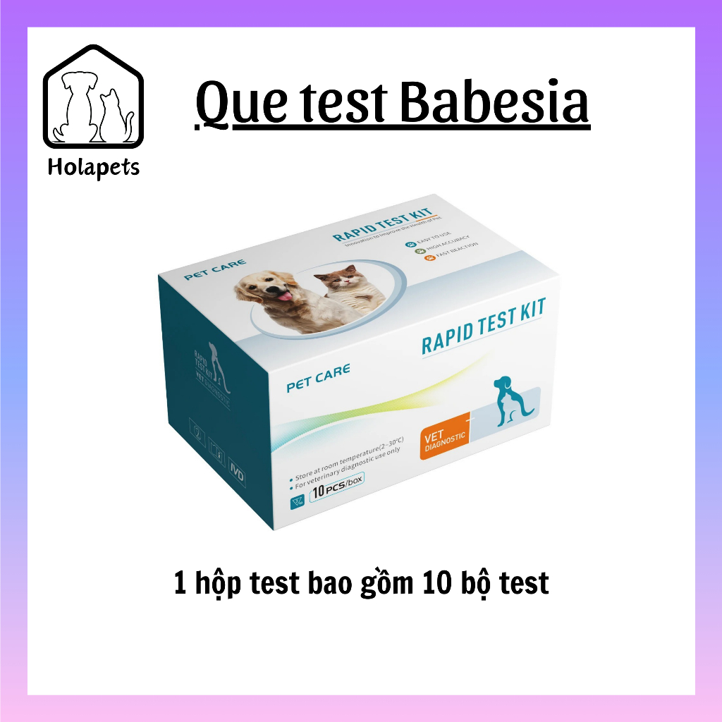 Hộp test Babesia, Kit qPCR chẩn đoán phát hiện ký sinh trùng Babesia (1 ...