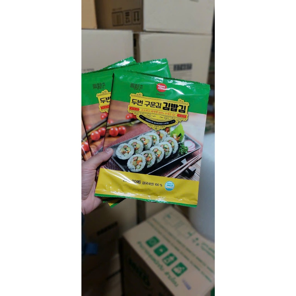 Rong biển cuộn cơm 10 lá Kang food-cuộn kimbap, cuộn cơm 100% rong tự ...