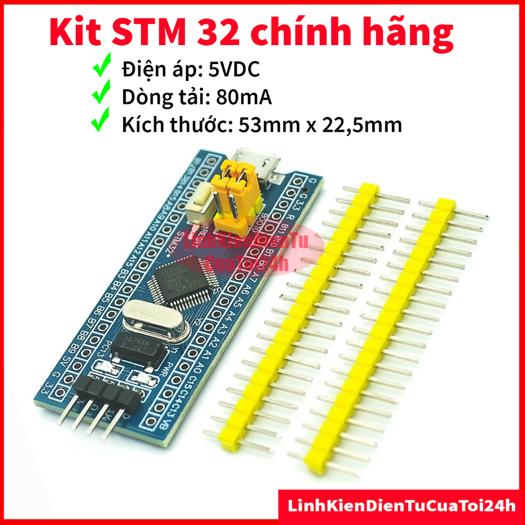 Kit STM32F103C8T6 chính hãng, Mini STM32 ARM - Mạch Nạp ST-Link V2 (Nạp cho STM8/STM32) | Shopee ...