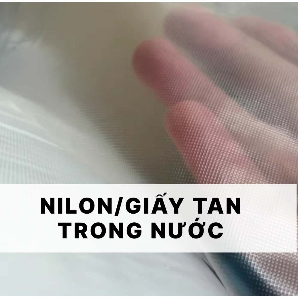 Nilong nilon tan giấy mếch tan được trong nước dùng scan mẫu thêu, thêu ...