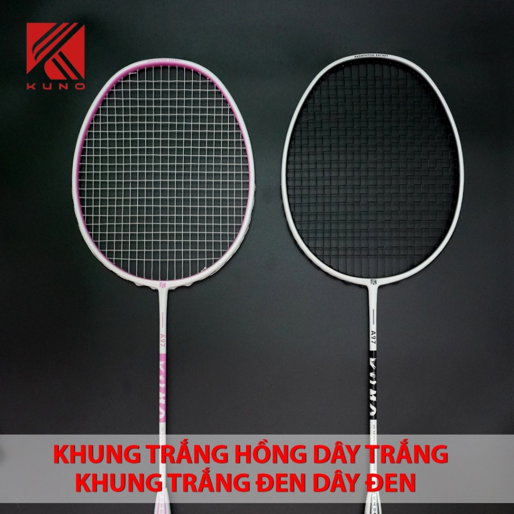 Combo 2 Vợt Cầu Lông 4U KUNO A97 Khung Carbon, Thân Dẻo, Công Thủ Toàn ...