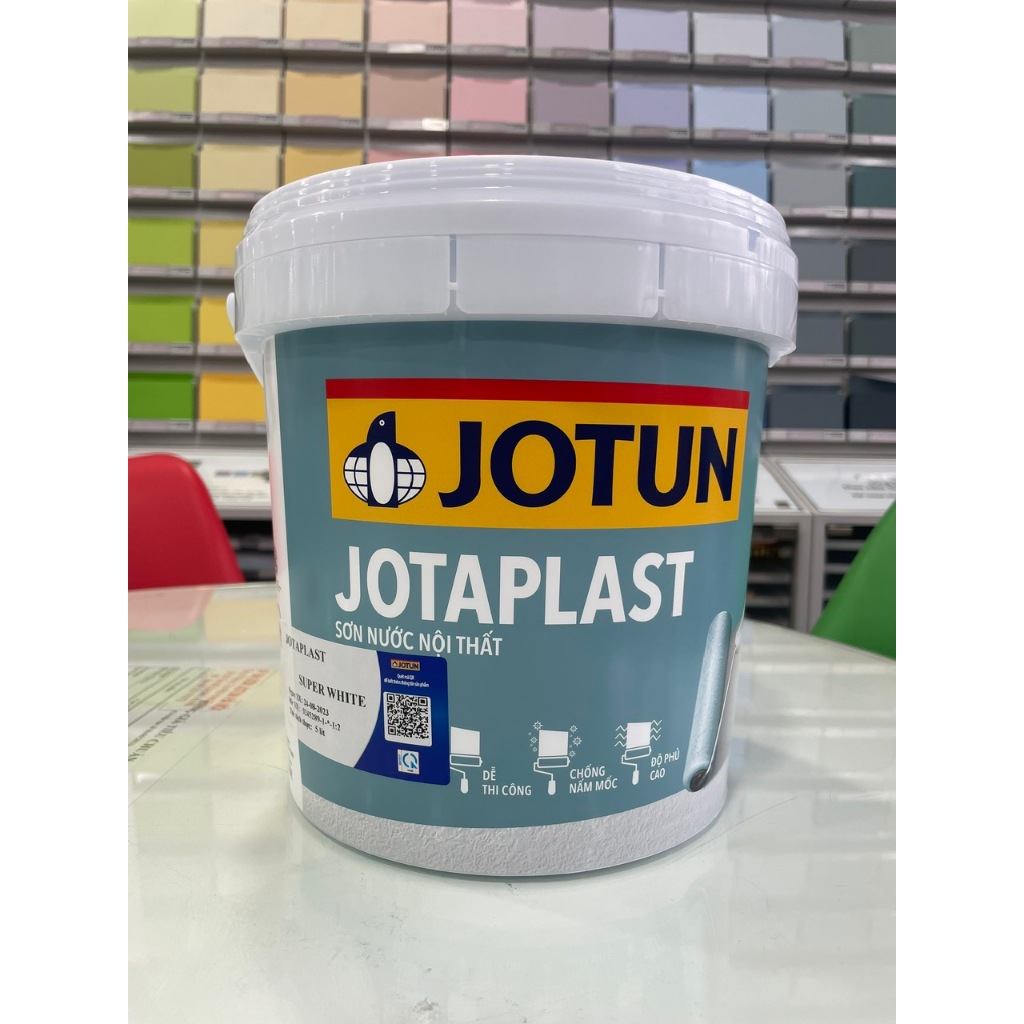5L - Sơn phủ nội thất, sơn tường trong nhà Jotun Jotaplast | Shopee ...