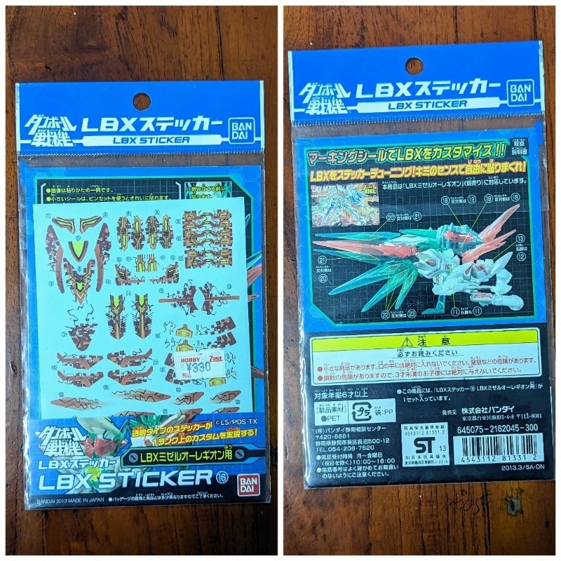 Decal dán mô hình lắp ráp LBX Sticker (01-20) | Shopee Việt Nam