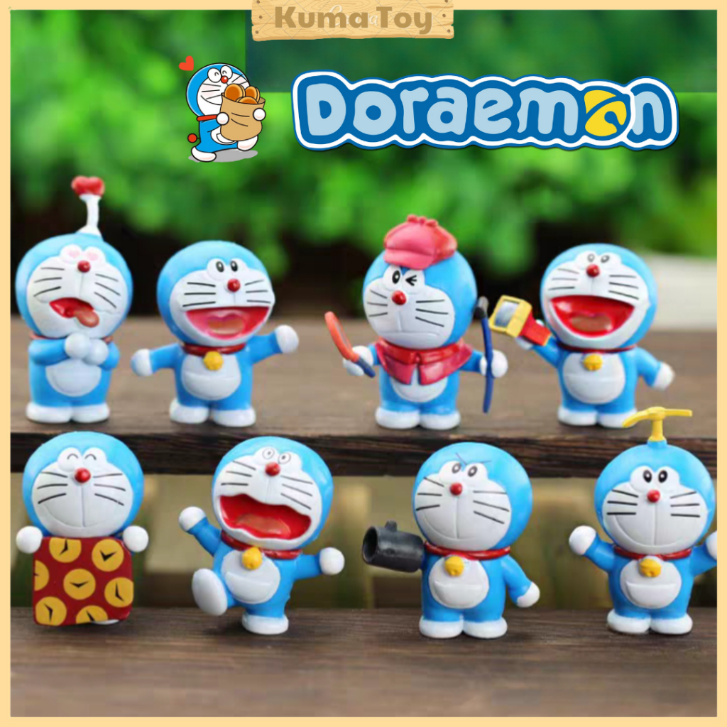 Bộ mô hình Doraemon mini siêu sắc nét và cute - figure doremon trang ...