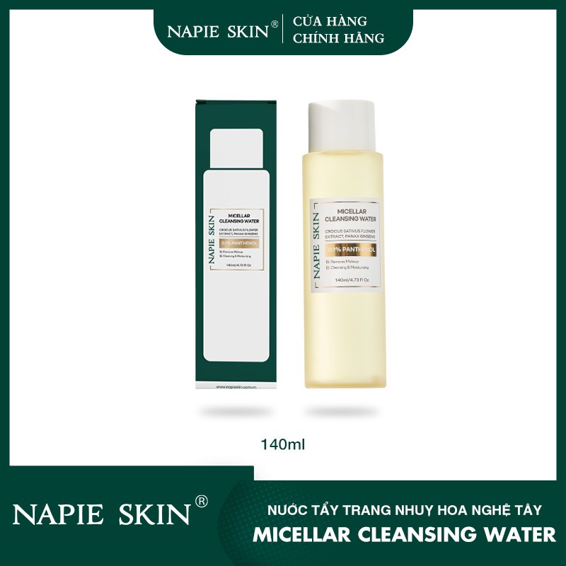 Nước tẩy trang nhũ hóa gốc tự nhiên Micellar Cleansing Water Napie Skin ...