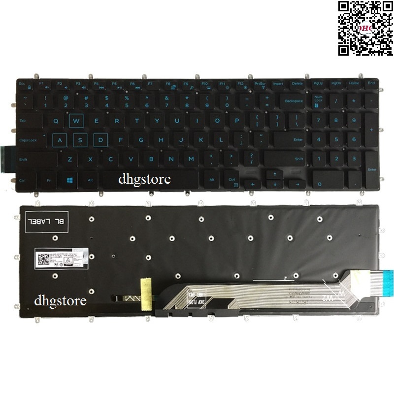 Bàn phím laptop Dell Gaming G3 3500 3579 3779 3590, G5 5500 5587 5590 ...