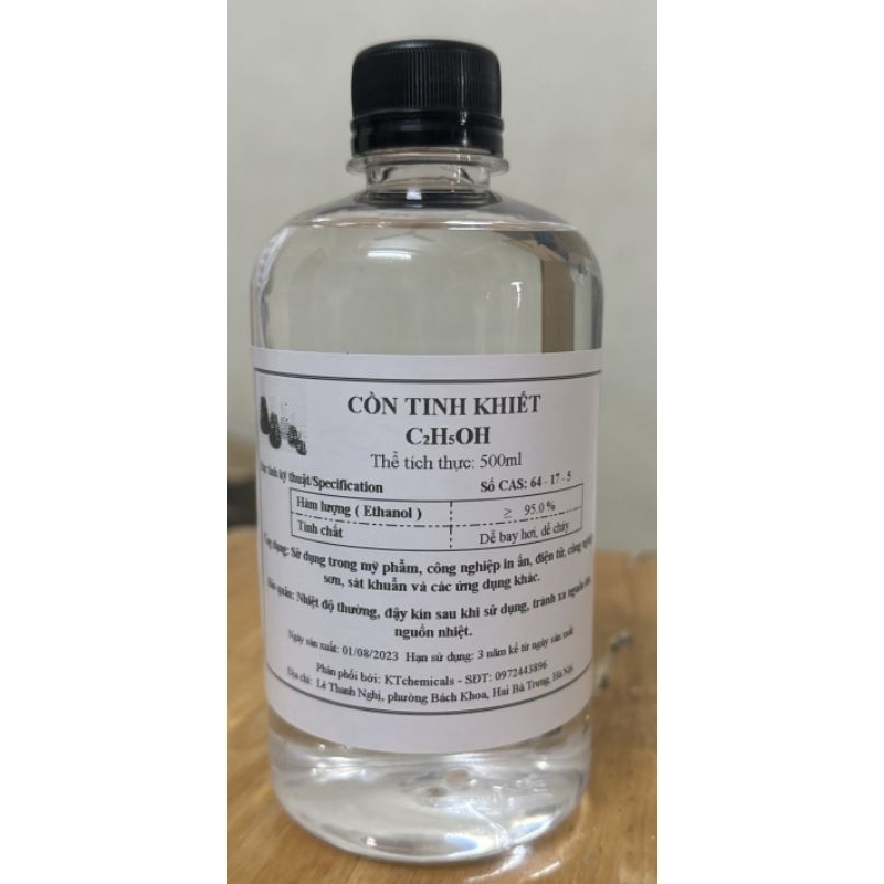 Cồn tinh khiết - Miễn phí vận chuyển - Cồn thơm - 70, 75, 90, 95, 96, 99,5 độ 500ml | Shopee ...