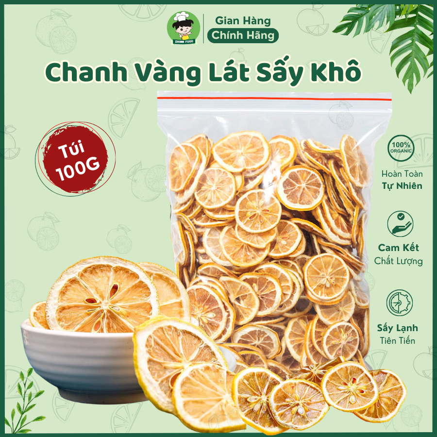 Chanh Vàng Sấy Khô Detox Tốt Cho Sức Khỏe Túi 100g, Chanh Vàng Úc Thái ...