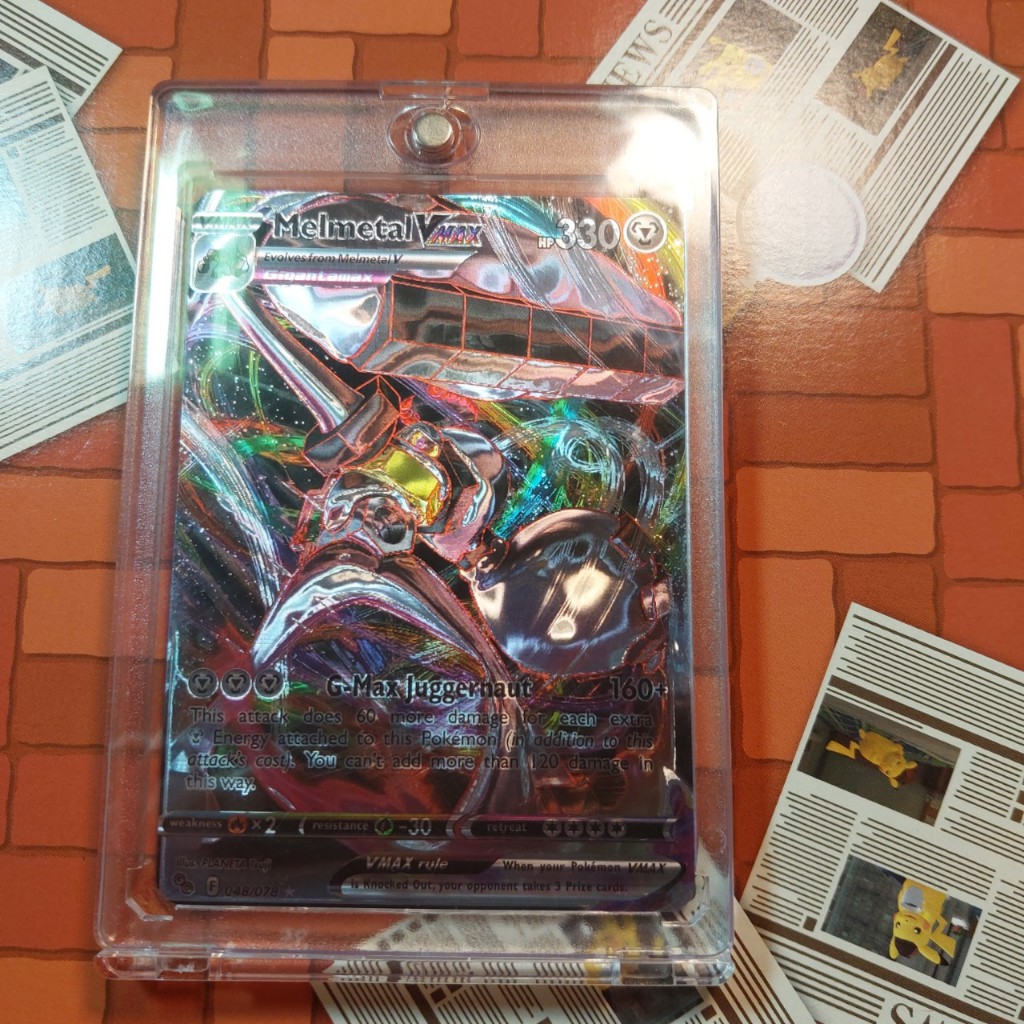[LIM POKEMON]Thẻ nhôm Uta ánh 3D Full Art 048 Melmetal VMAX 2123 d44 1 ...