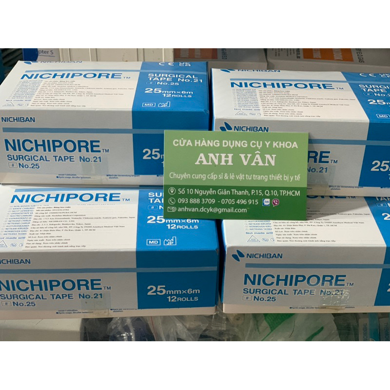 NGUYÊN HỘP BĂNG KEO GIẤY/BĂNG KEO CUỘN Y TẾ NHẬT BẢN NICHIPORE | Shopee ...