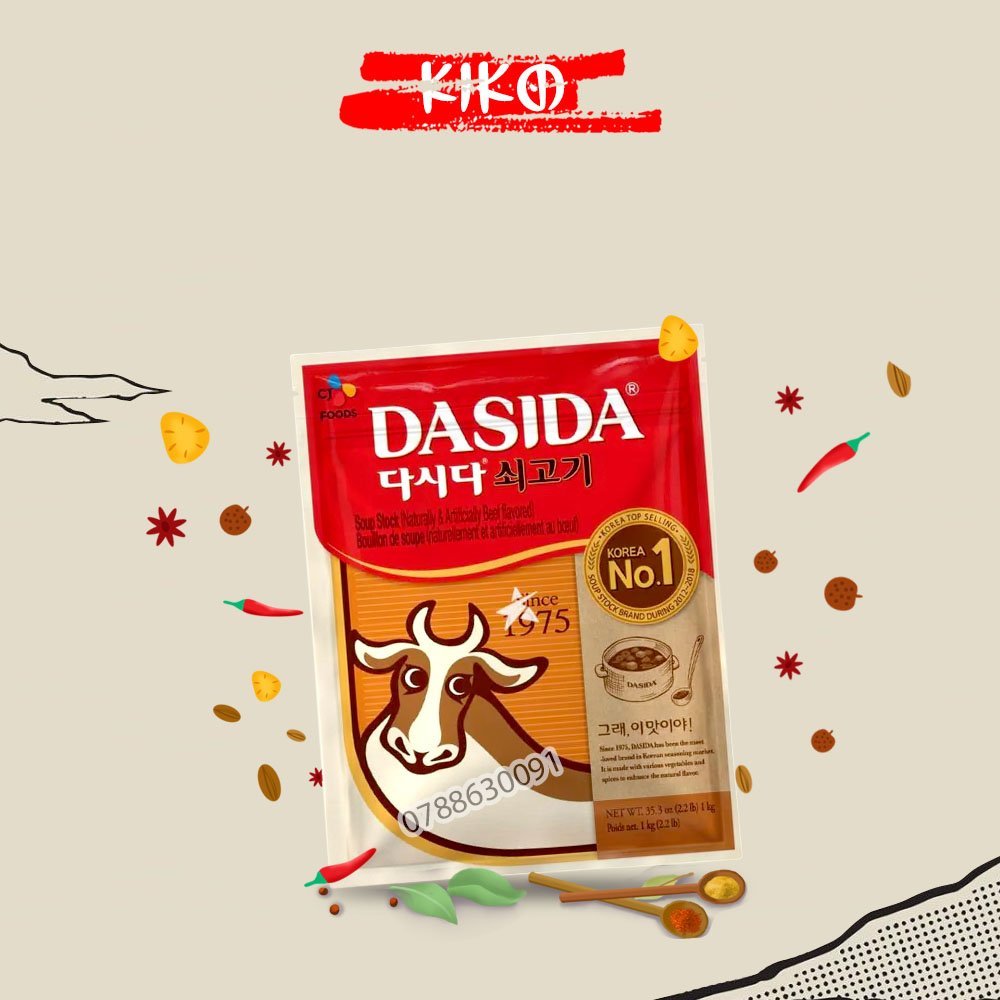 DASIDA HẠT NÊM VỊ BÒ 1KG_NHẬP KHẨU HÀN QUỐC | Shopee Việt Nam