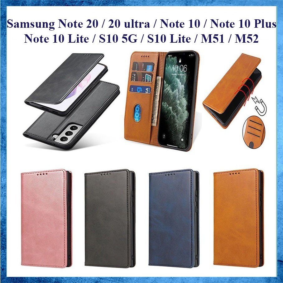 Bao da Samsung Note 20, Note 20 ultra, Note 10, Note 10 Plus, Note 10 Lite, S10 5G, S10 Lite ...