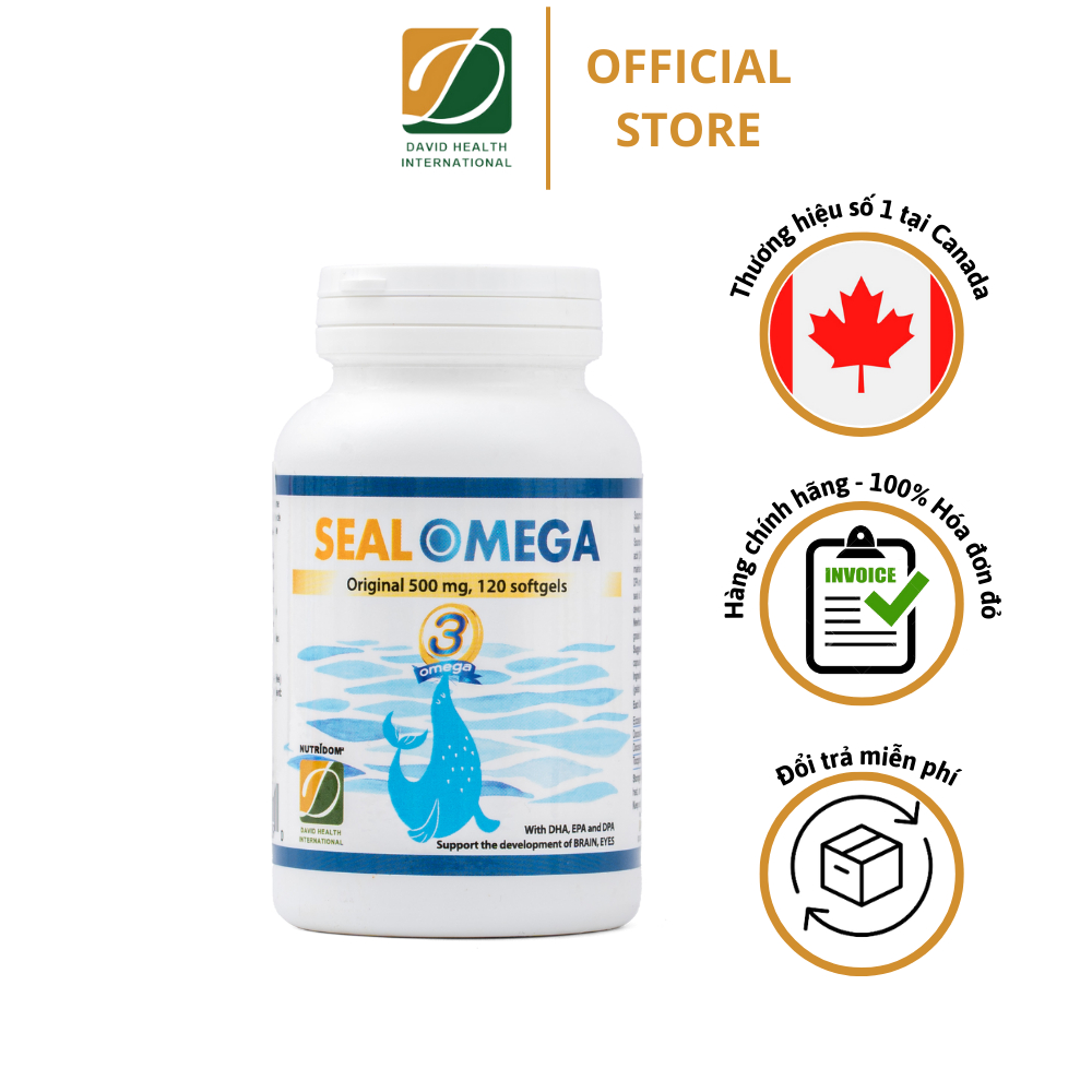 Dầu Hải Cẩu Nutridom Seal Omega 3 David Health Hộp 120 Viên | Shopee ...
