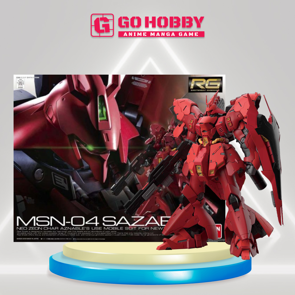 GUNPLA | Mô hình Gundam Real Grade 1/144: RG Sazabi | Đồ chơi mô hình ...
