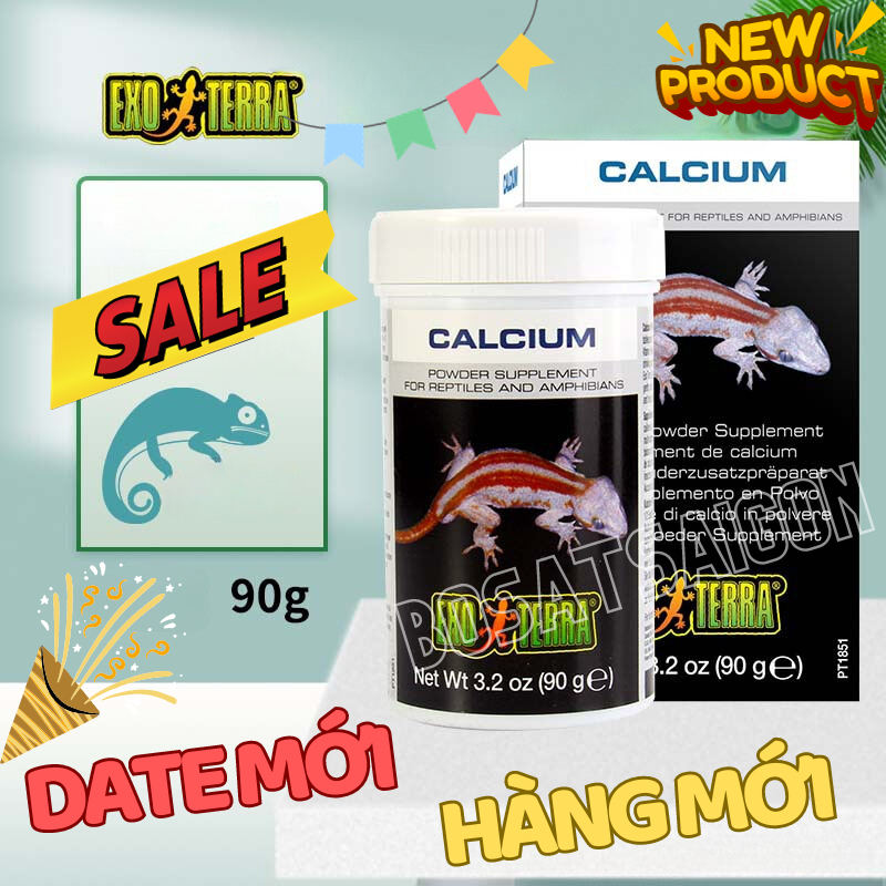 CANXI KHÔNG D3 EXO TERRA DÙNG CHO TRĂN, RẮN, LƯỠNG CƯ, THẰN LẰN DA BÁO, TẮC KÈ HOA / canxi ...
