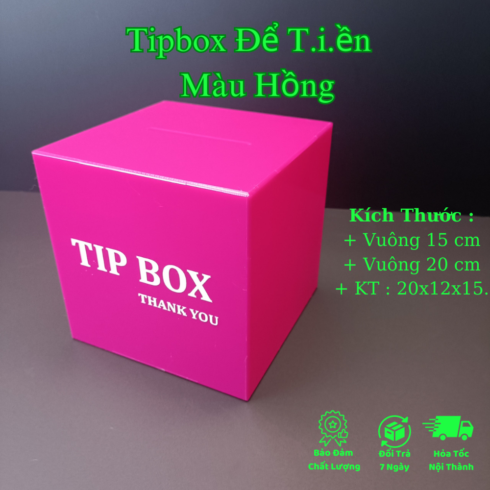 Hộp Tipbox Đựng Tip Có Khóa - Hộp Mica Đựng Tip - Hộp Để Tip | Shopee Việt Nam
