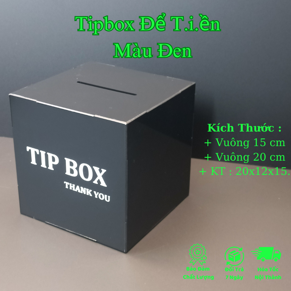 Hộp Tipbox Đựng Tip Có Khóa - Hộp Mica Đựng Tip - Hộp Để Tip | Shopee Việt Nam