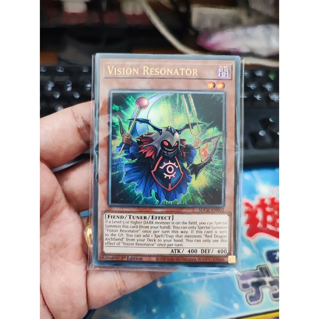 [Yugioh Funny Shop] 1 lá thẻ bài Vision Resonator - SDCK-EN002 - Ultra Rare 1st Edition | Shopee ...