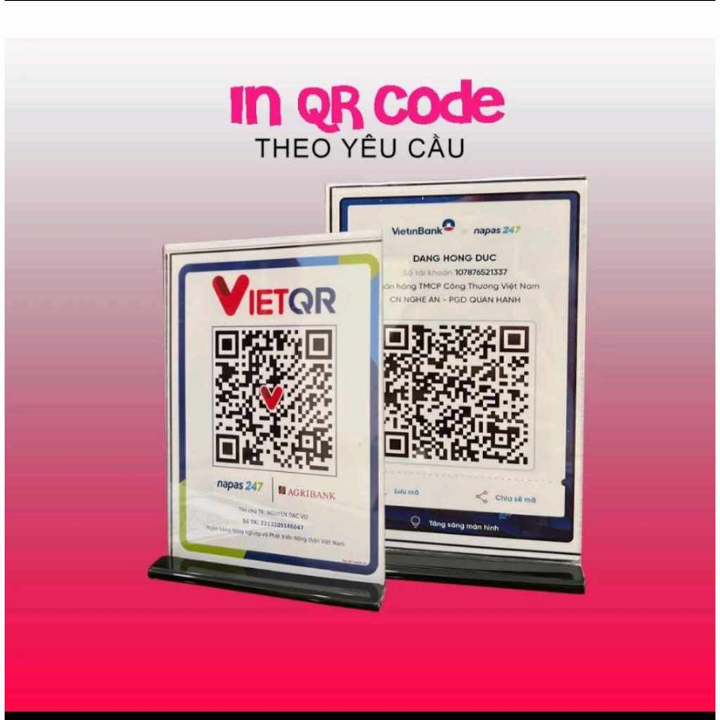 Bảng Quét QR Code mica đủ kích thước A4, A5, A6 | Shopee Việt Nam