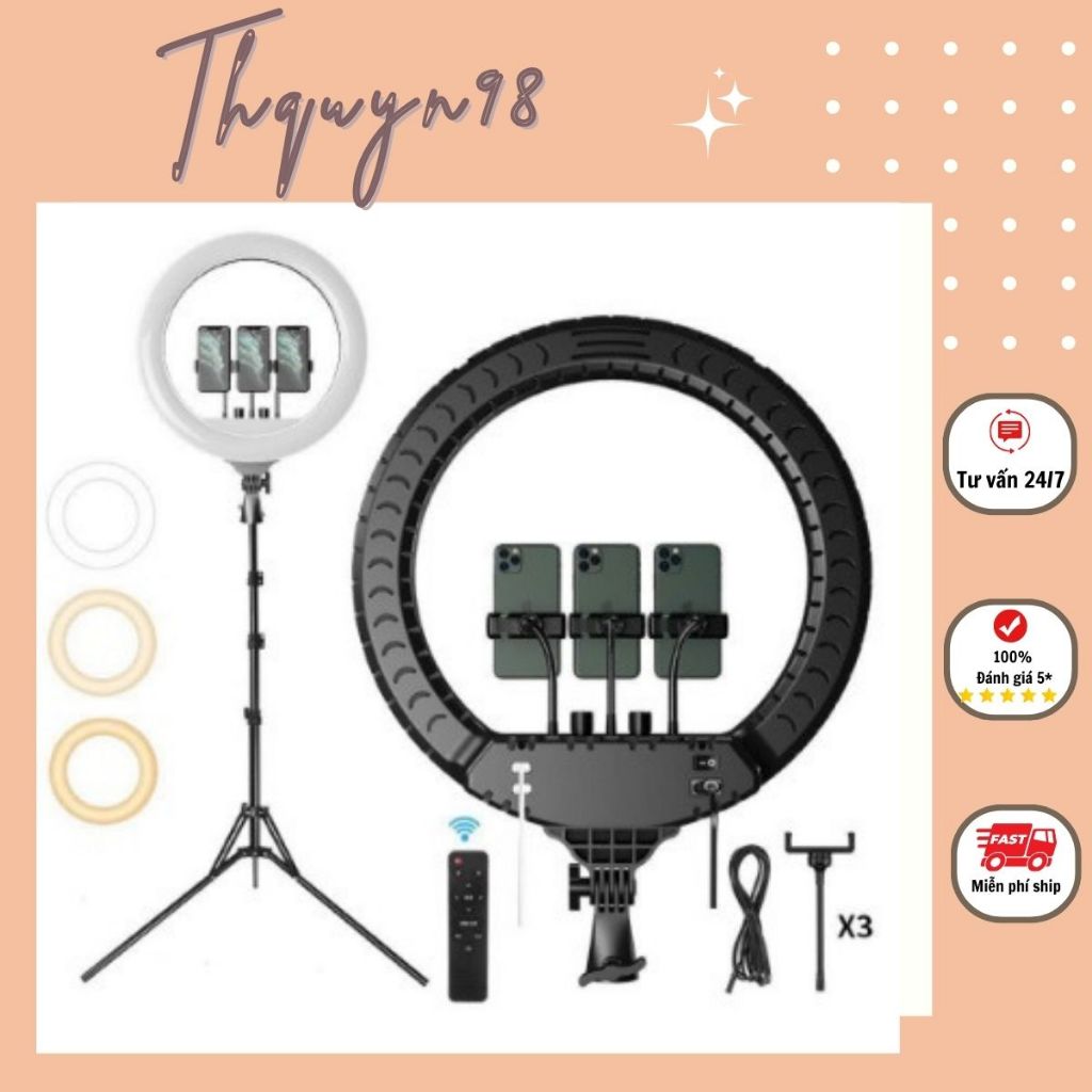 Đèn Livestream RL21-54cm, RL18-45cm,LJJ-45cm, Size 33cm, Size 26cm hỗ trợ chụp ảnh, quay phim ...