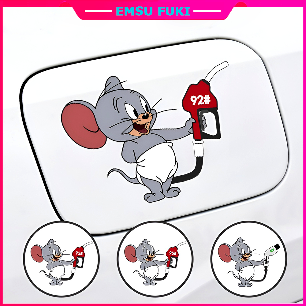 Decan Dán Xe Ô Tô Hình Chuột Jerry Dán Nắp Bình Xăng Che Vết Xước ...