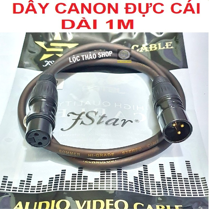 Dây Canon Đực Cái dài 1M 2M 3M 5M 10M (Dây Jack Canon, Dây tín hiệu 2 ...