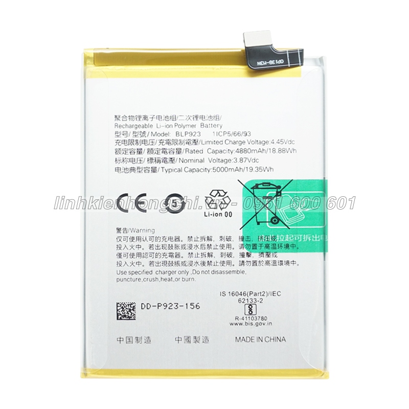 Pin điện thoại Oppo A57 2022 CPH2387 (BLP923) Zin | Shopee Việt Nam