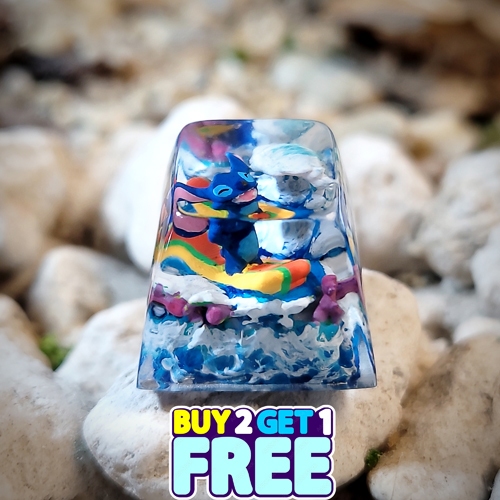 stitch keycap , keycap stitch lướt sóng siêu cute , keycap resin ...