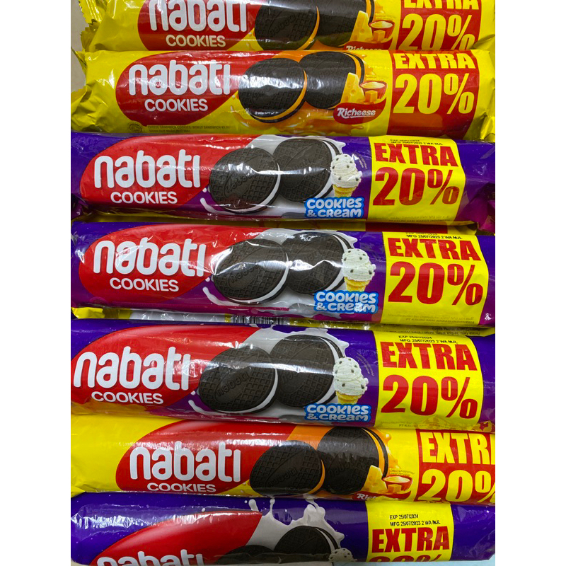 Bánh Thỏi Nabati Cookies&Cream 112g +24 g | Shopee Việt Nam