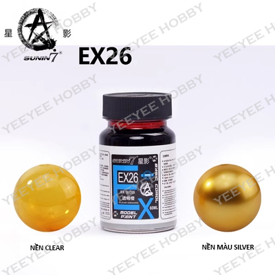 SƠN MÔ HÌNH SUNIN7 - EX SERIES MÀU CƠ BẢN / KIM LOẠI / CLEAR COLOR 60ML | Shopee Việt Nam